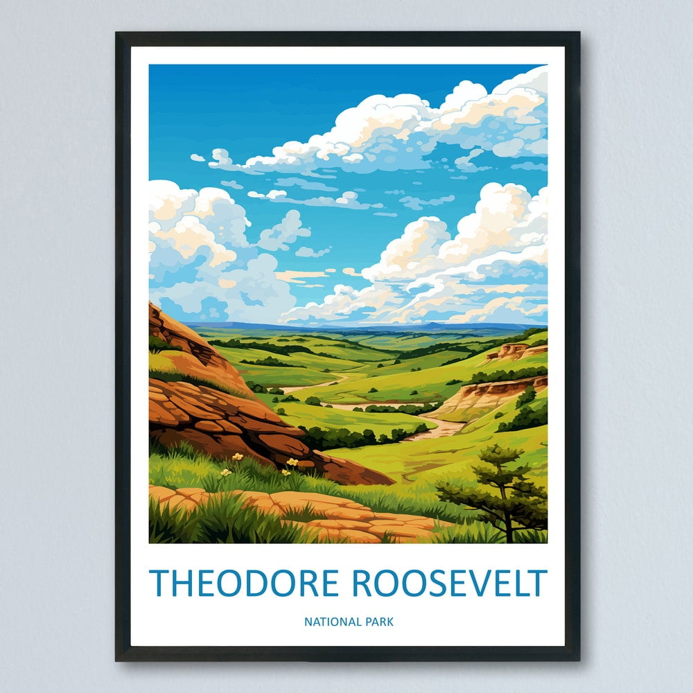 Kna Prints - 1 Pc Poster Theodore Roosevelt National Park Travel Wall ...