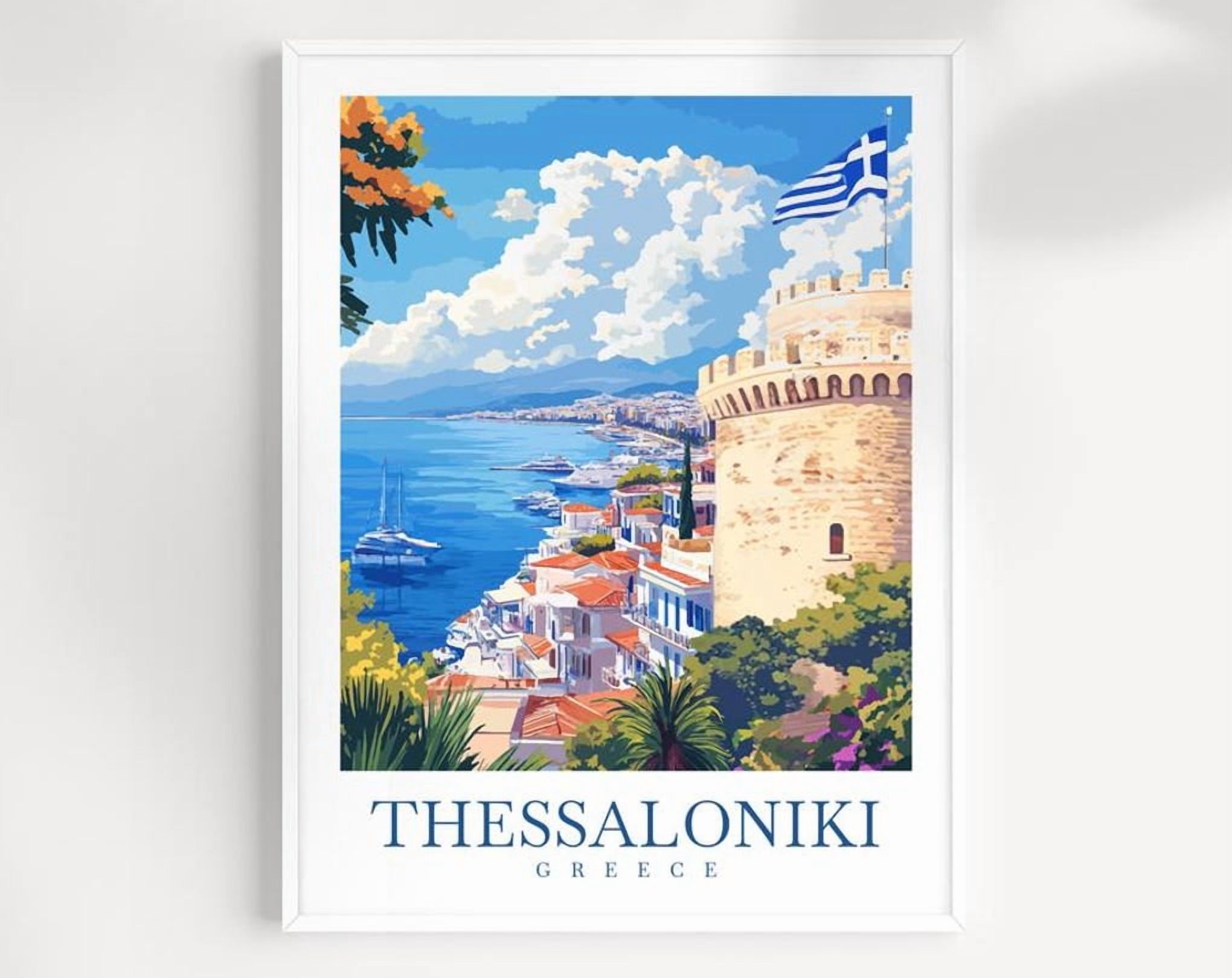 Kna Prints - 1 Pc Poster Thessaloniki Greece Travel Print Wall ...