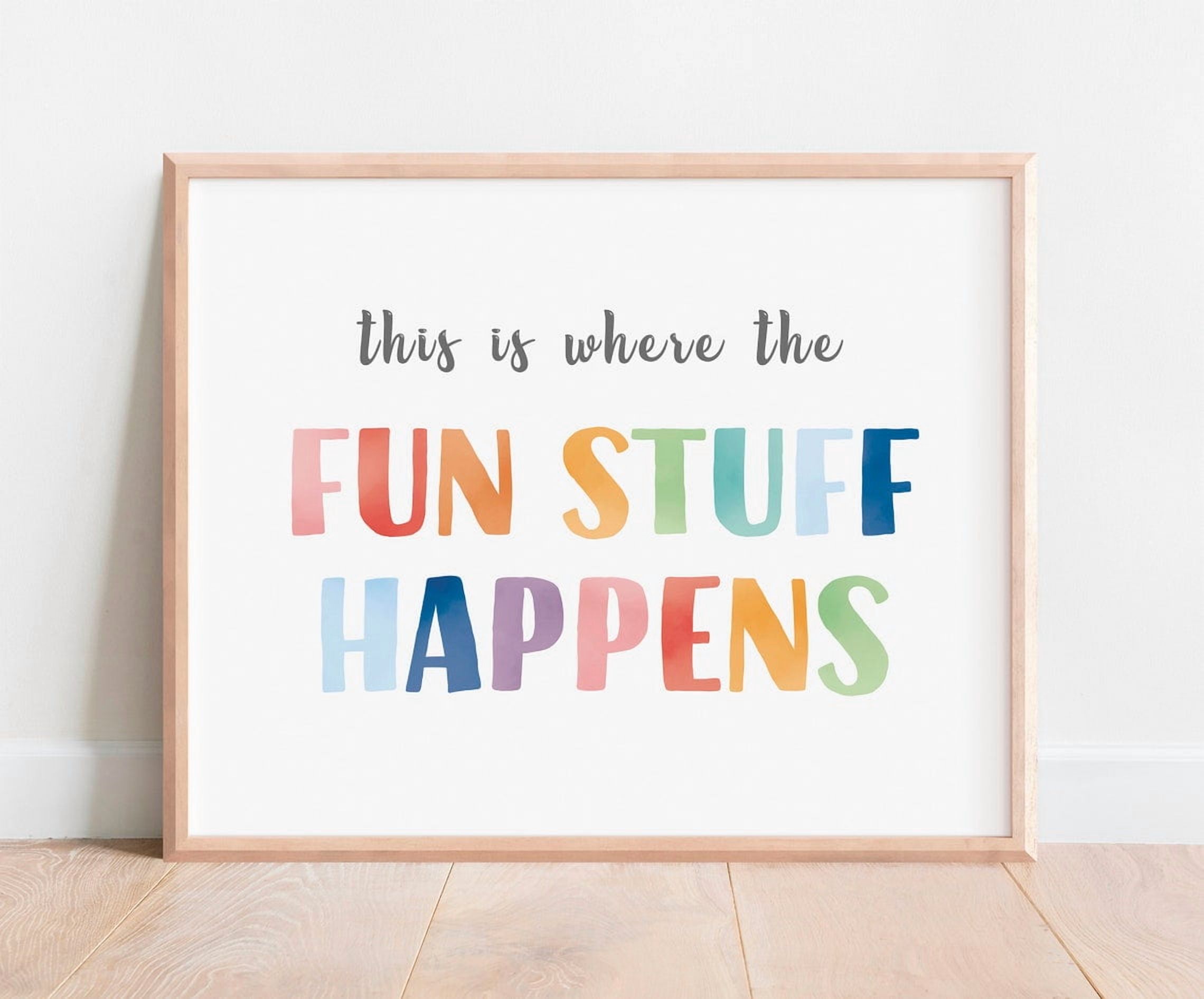Kna Prints - 1 Pc Poster This Is Where The F Stuff Happens, Nursery ...