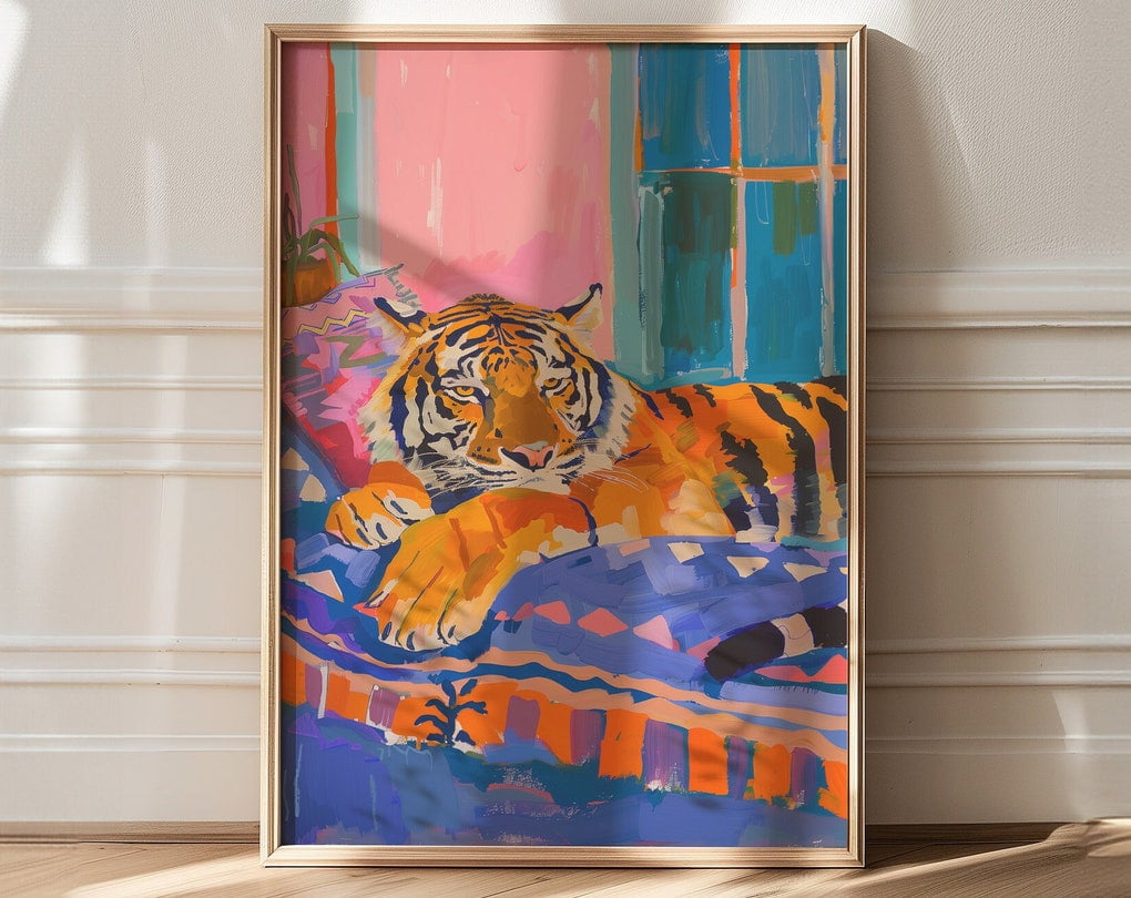 Kna Prints - 1 Pc Poster Tiger , Maximalist Decor, Trendy Art Prints ...