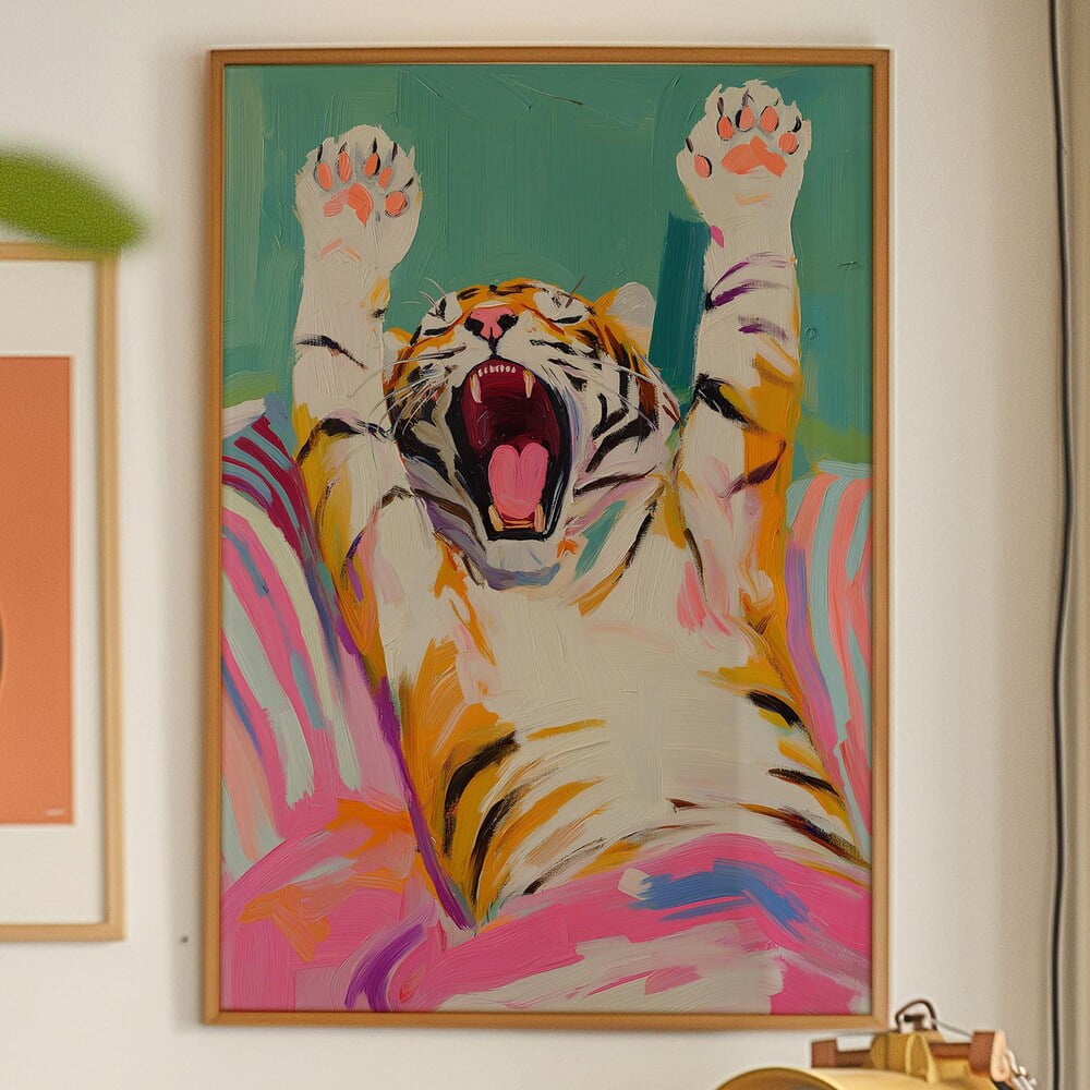 Kna Prints - 1 Pc Poster Tiger Poster, Maximalist Art, Vintage Room ...