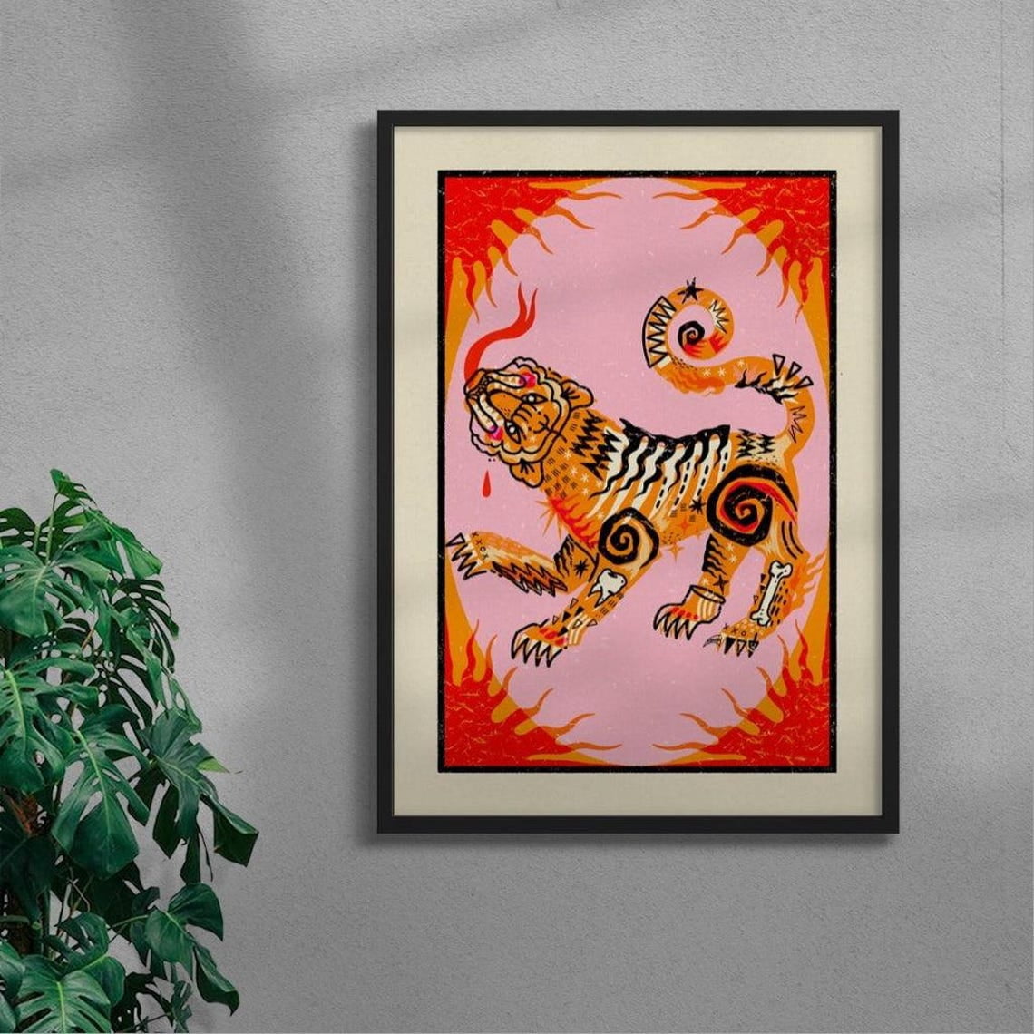 Kna Prints - 1 Pc Poster Tigress Aesthetic Wall Art Print Minimalist ...