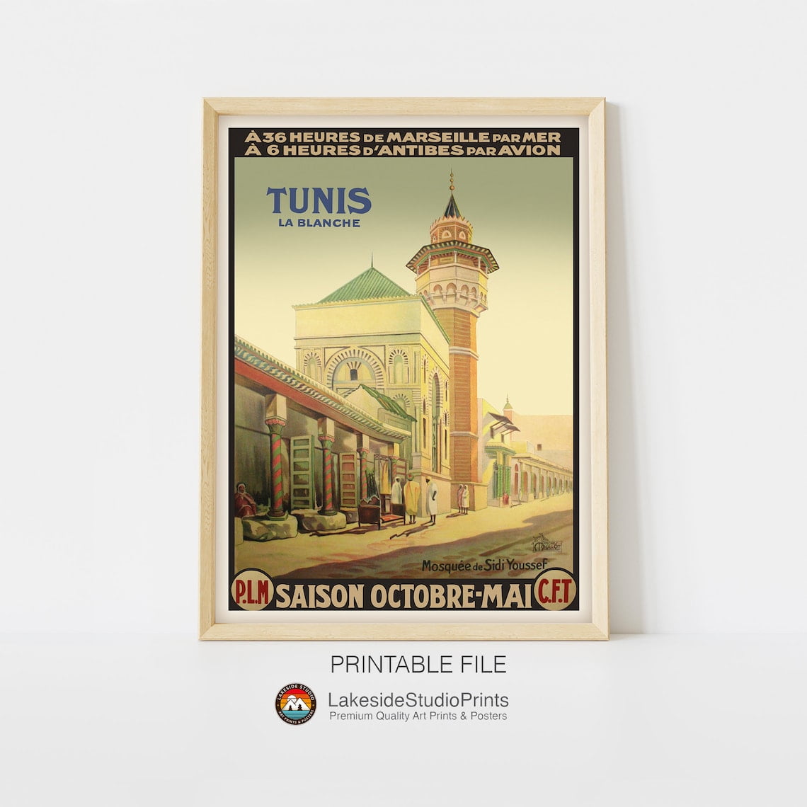 Kna Prints - 1 Pc Poster Tis La Blanche Africa Retro Travel Instant ...