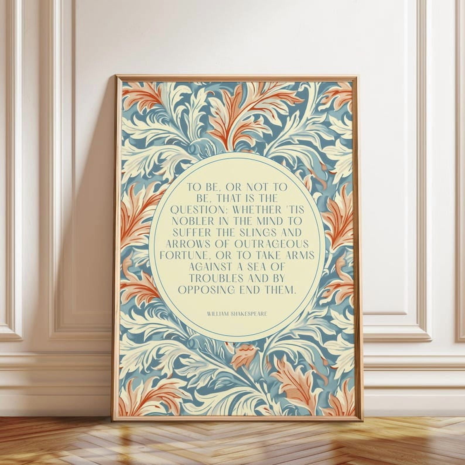 Kna Prints - 1 Pc Poster To Be Or Not To Be Shakespeare Quote Art ...