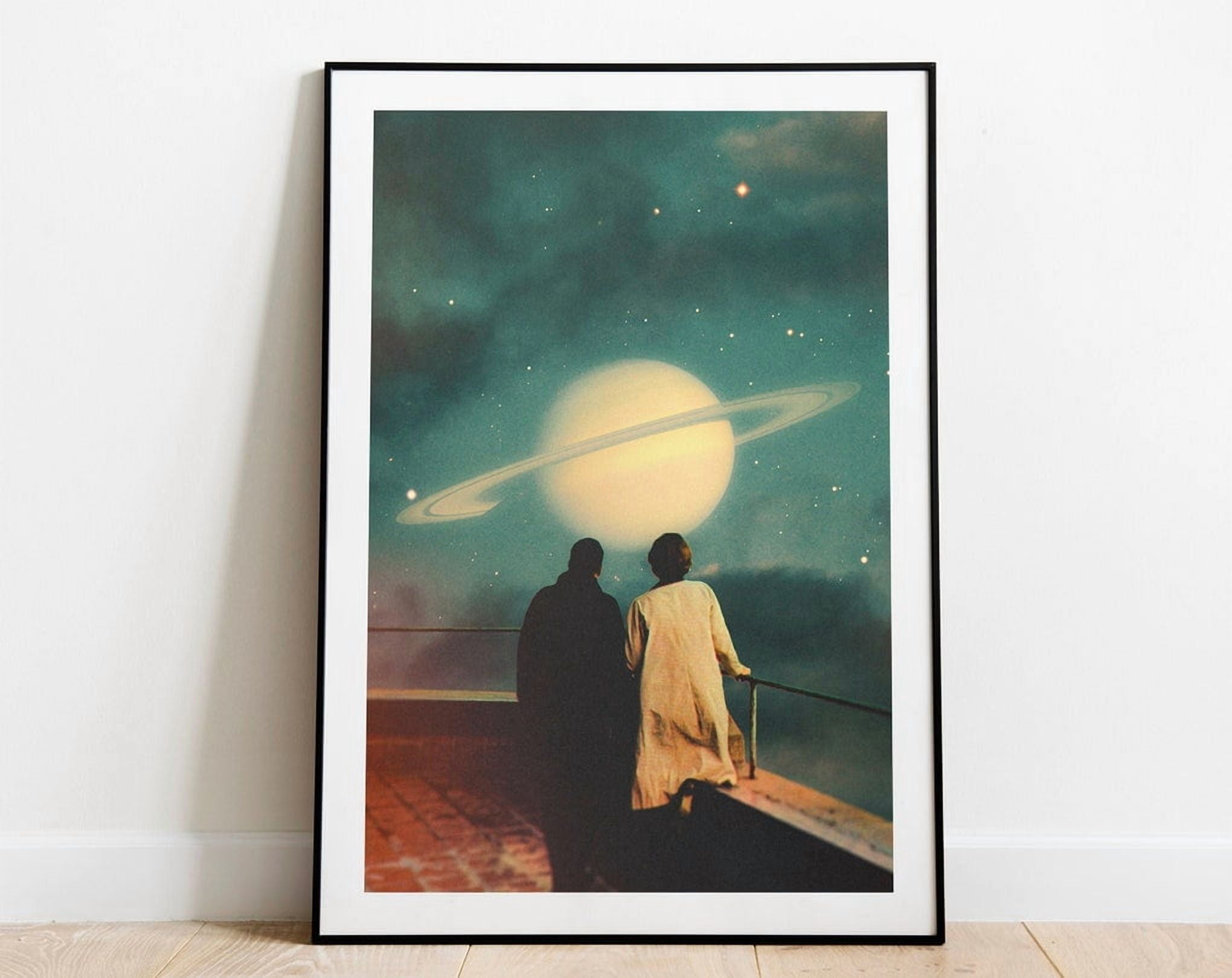 Kna Prints - 1 Pc Poster Together Forever Romantic Space Collage Retro ...