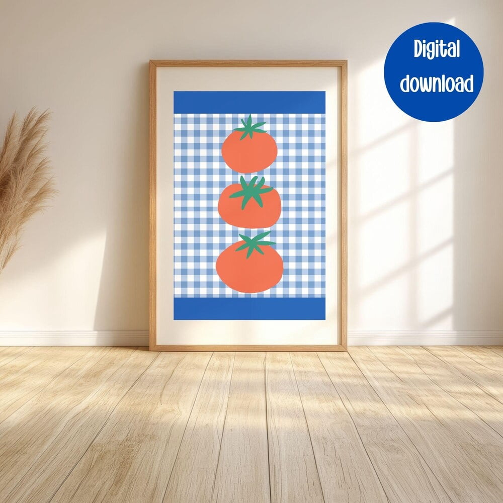 Kna Prints - 1 Pc Poster Tomato Art,Kitchen Wall Art,Tomatoes, Tomato ...