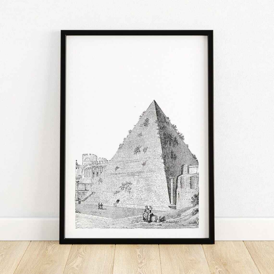 Kna Prints - 1 Pc Poster Tomb Of Caius, Rome Architectural Illustration ...