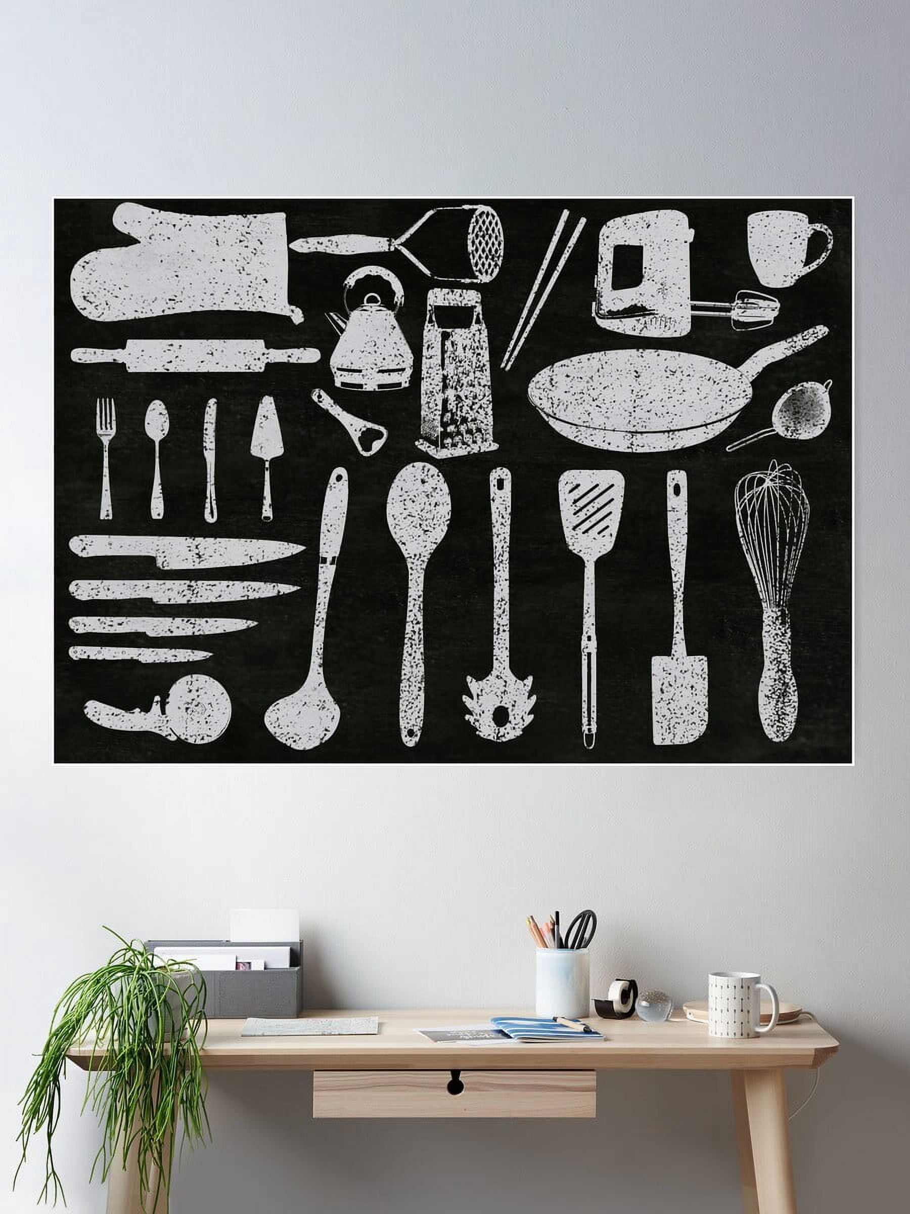 Kna Prints - 1 Pc Poster Tools Of The Kitchen Print, UNFRAMED-16x24 ...