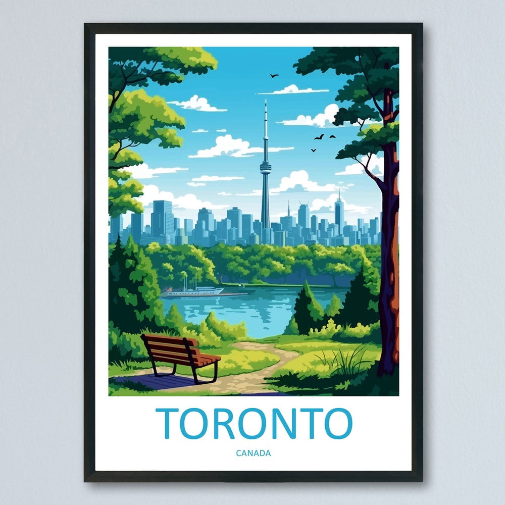 Kna Prints - 1 Pc Poster Toronto Travel Wall Art Toronto Canada Wall ...