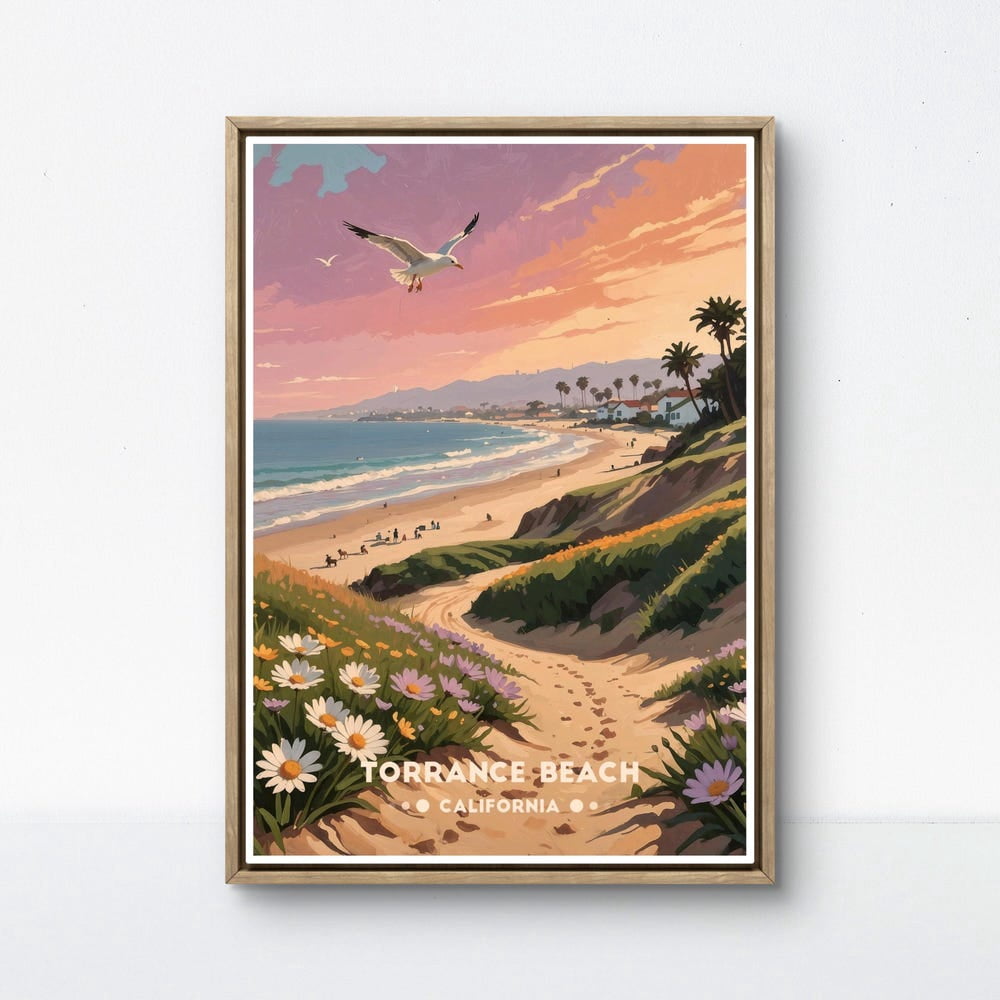 Kna Prints - 1 Pc Poster Torrance Beach Poster, California Coastal Art ...