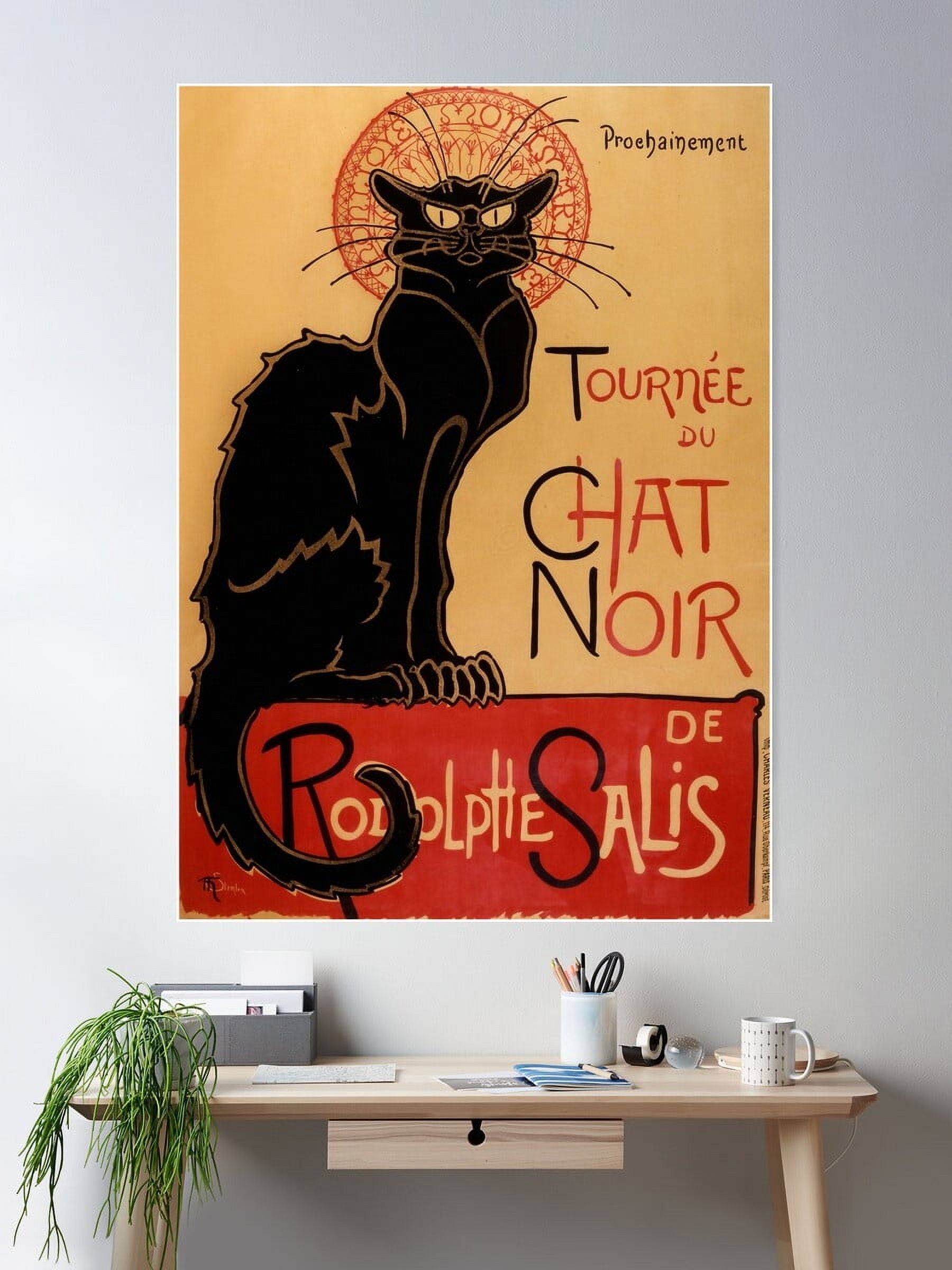 Kna Prints - 1 Pc Poster Tourne Du Chat Noir (High Resolution ...