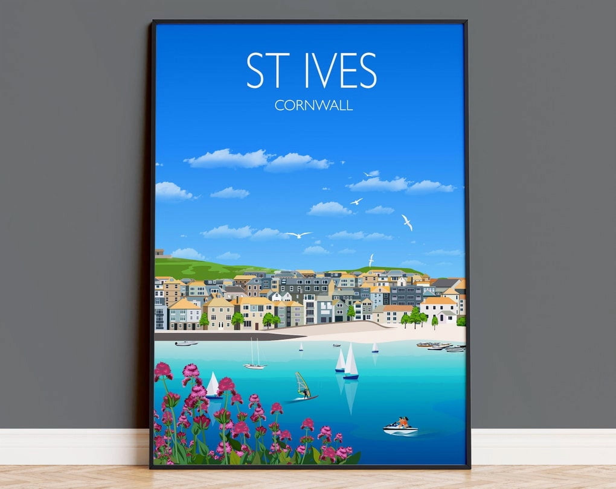 Kna Prints - 1 Pc Poster Travel Of St Ives, Travel Print Of St Ives ...