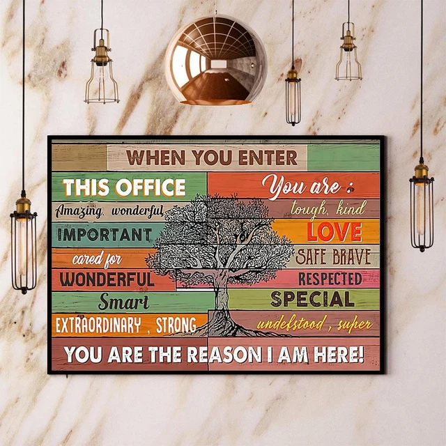 Kna Prints - 1 Pc Poster Tree You Are The Reason I Am Here, UNFRAMED ...
