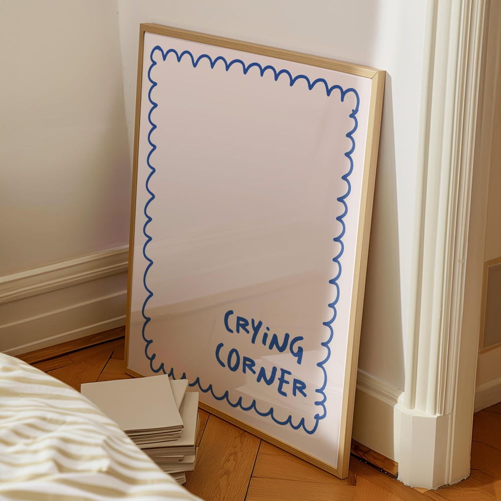 Kna Prints - 1 Pc Poster Trendy Wall Art Print, Funny Crying Corner ...