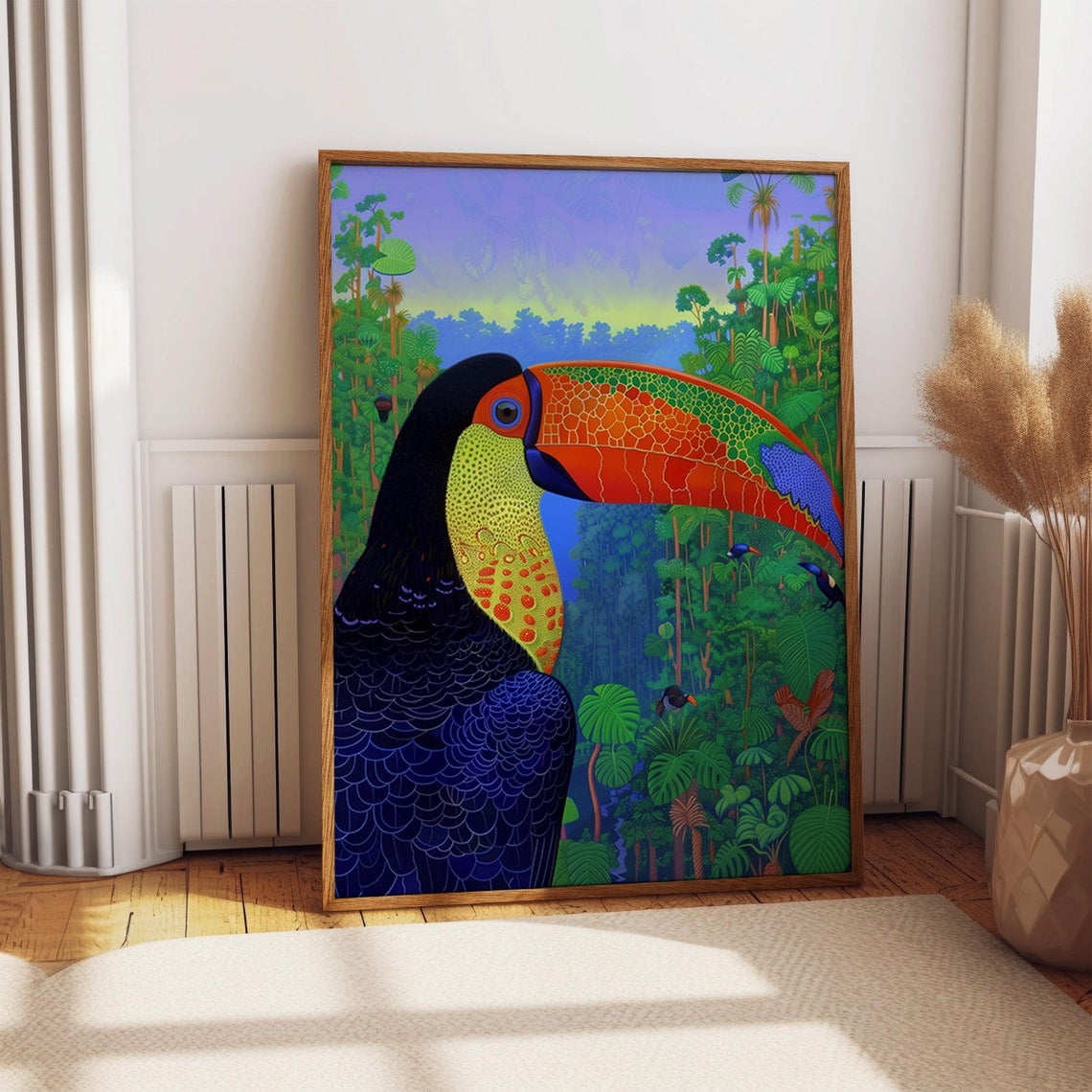 Kna Prints - 1 Pc Poster Tropical Toucan Art Print Colorful Jgle Bird ...