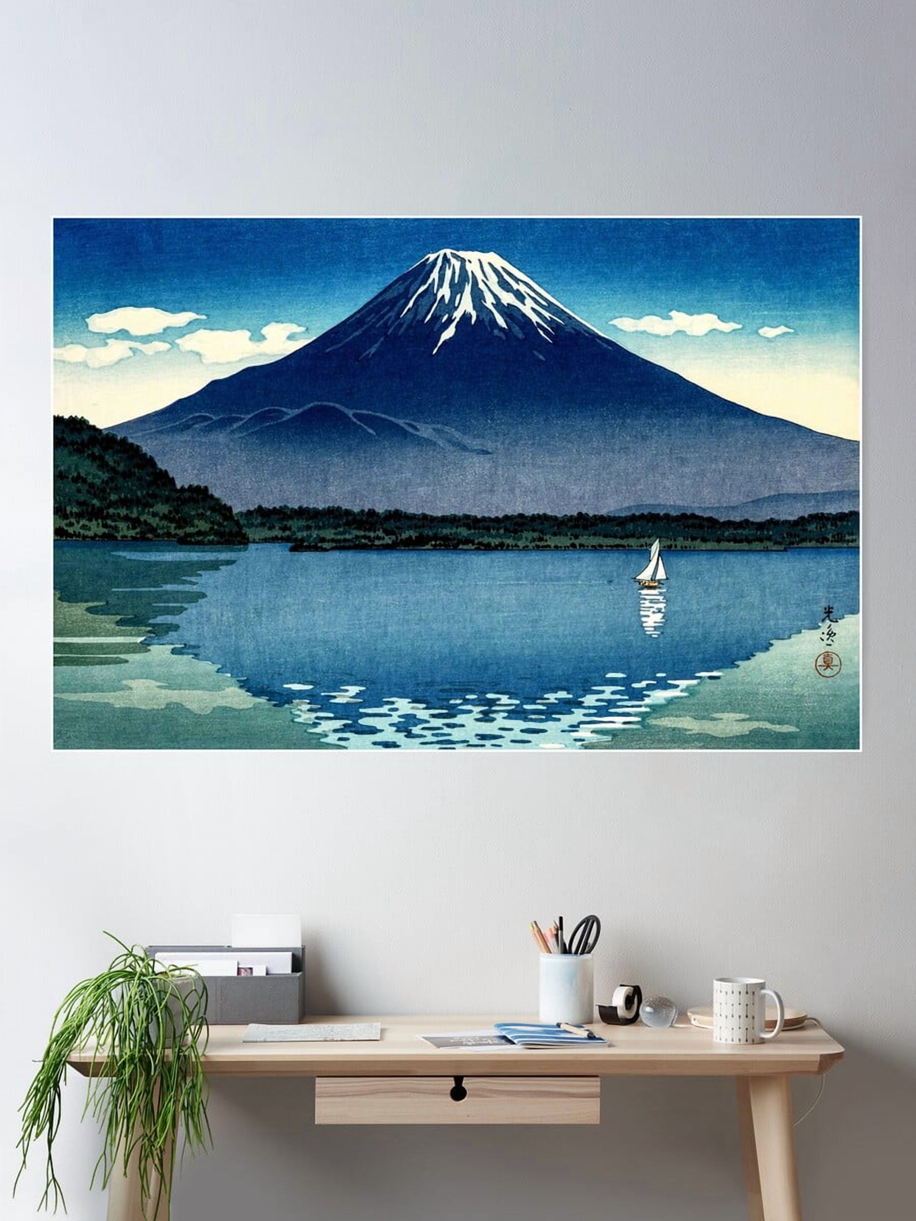 Kna Prints - 1 Pc Poster Tsuchiya Koitsu Mot Fuji And Lake Shoji ...