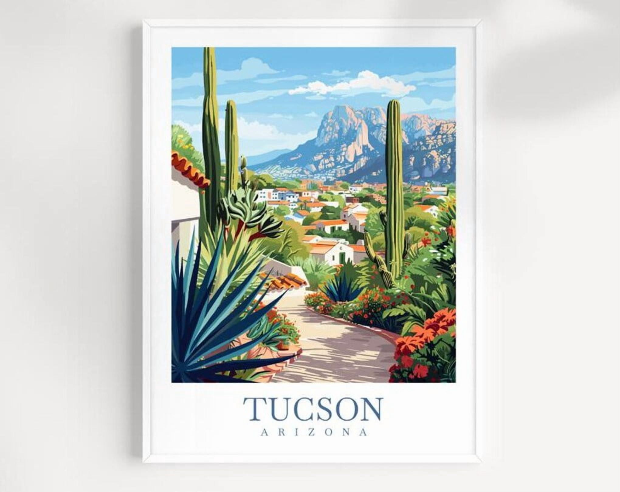 Kna Prints - 1 Pc Poster Tucson Travel Print Wall Art Arizona Wall ...