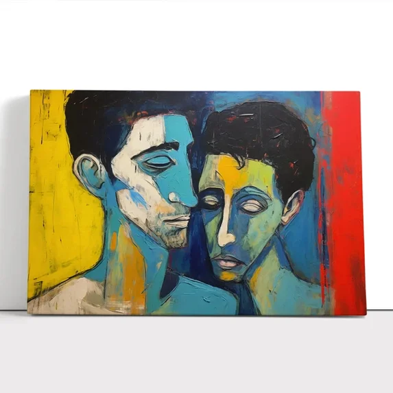 Kna Prints - 1 Pc Poster Two Men In Love Expressionism No.2 Wall Art ...