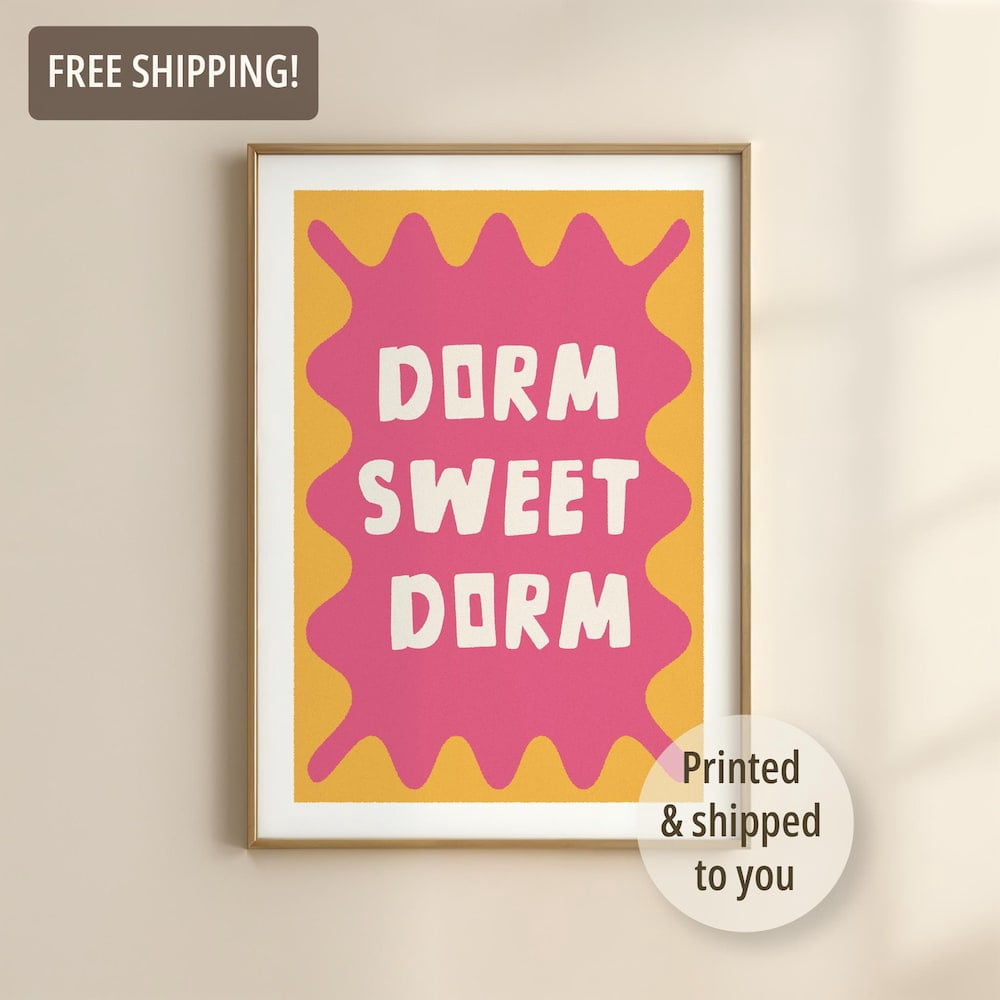 Kna Prints - 1 Pc Poster University Dorm Wall Art | Student Poster ...