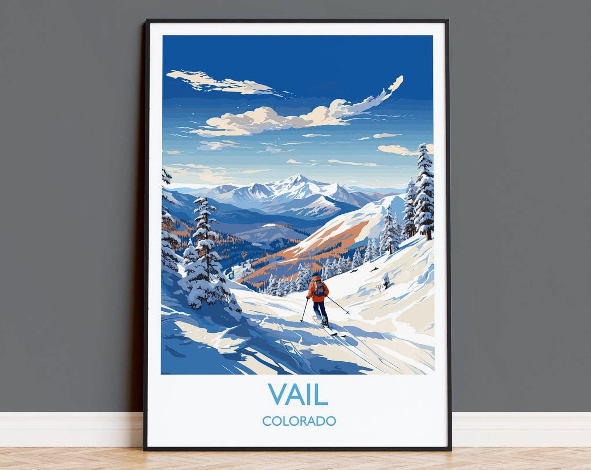 Kna Prints - 1 Pc Poster Vail Travel Wall Art, Travel Print Of Vail ...