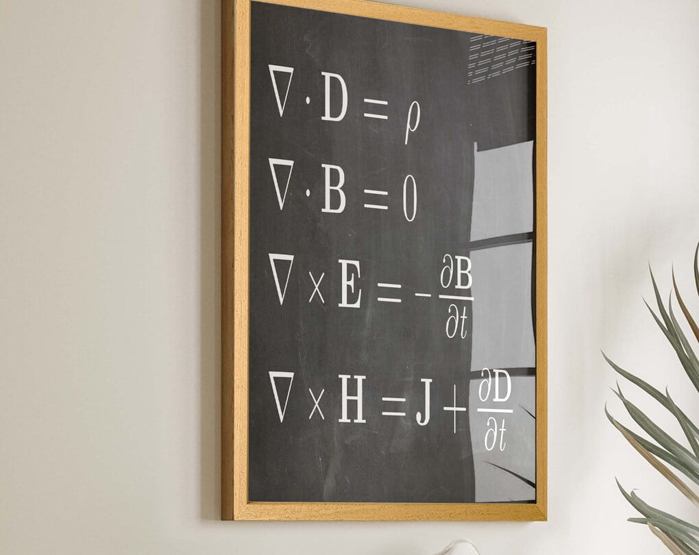 Kna Prints - 1 Pc Poster Veil The Beauty Of Science With Maxwell'S ...