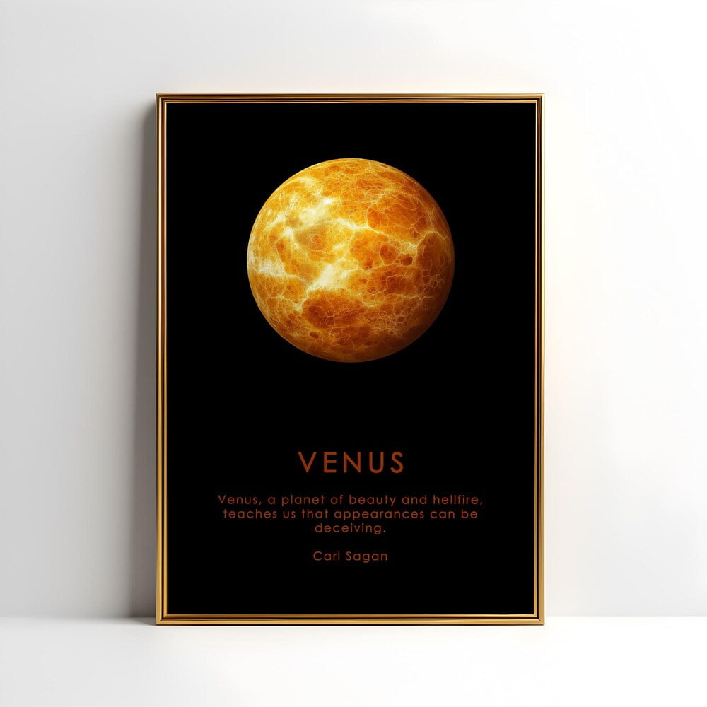 Kna Prints - 1 Pc Poster Venus Poster, Space Travel , Quote Poster ...