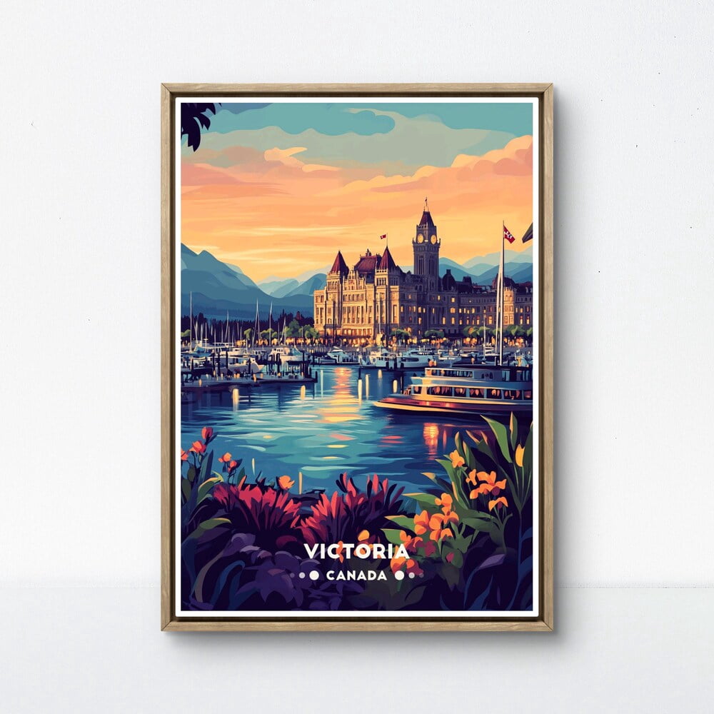 Kna Prints - 1 Pc Poster Victoria Canada Poster, Coastal City Wall Art ...