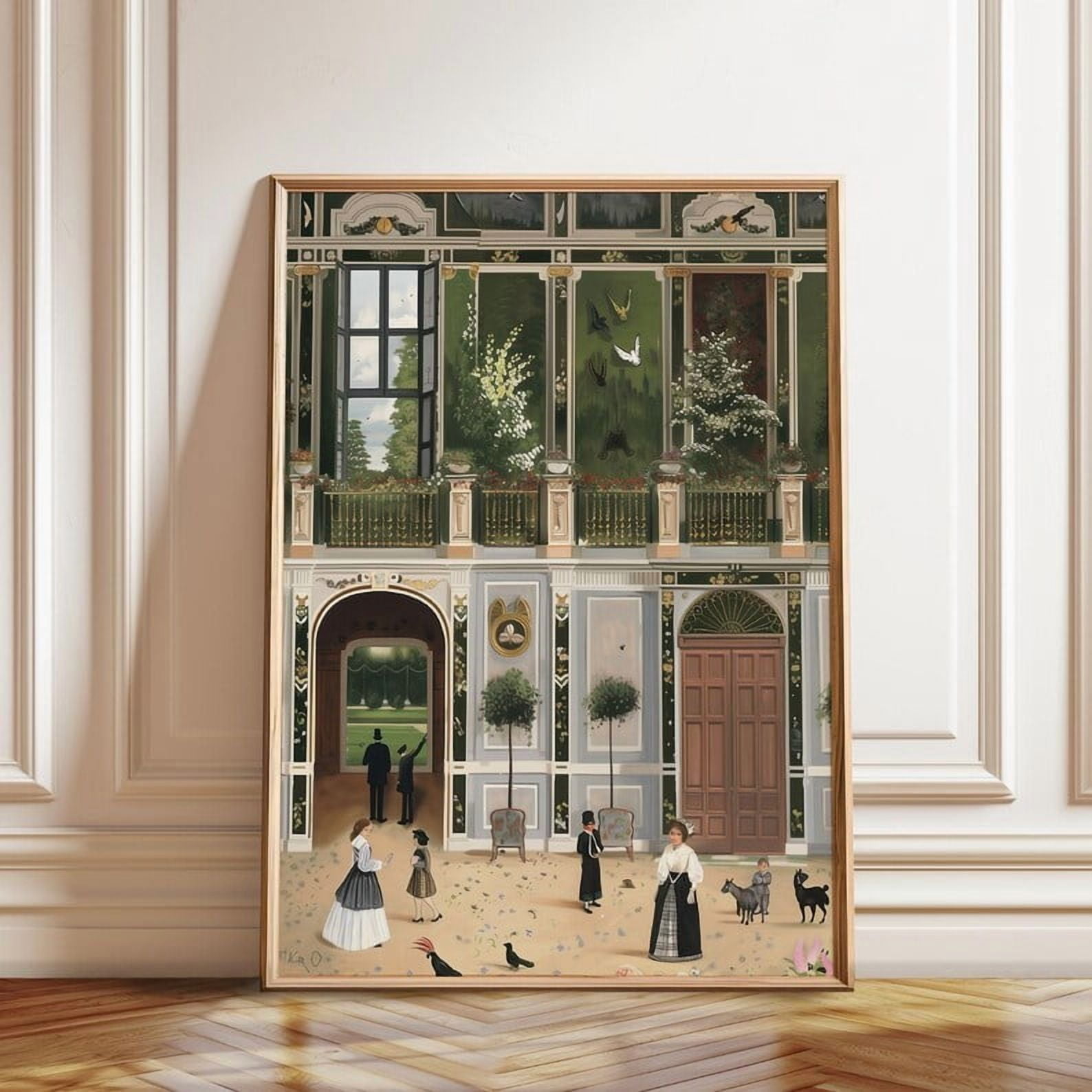 Kna Prints - 1 Pc Poster Victorian Garden Conservatory Art Print ...