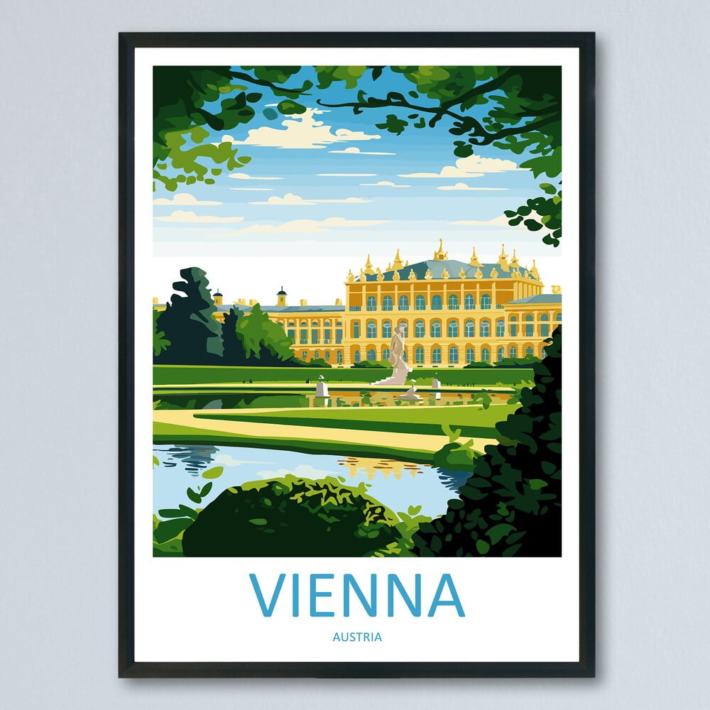 Kna Prints - 1 Pc Poster Vienna Travel Wall Art Vienna Wall Hanging ...