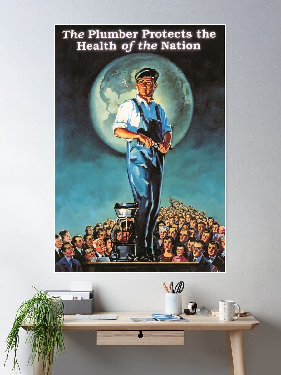 Kna Prints - 1 Pc Poster Vintage American Plumber Pride, UNFRAMED-12x18 ...