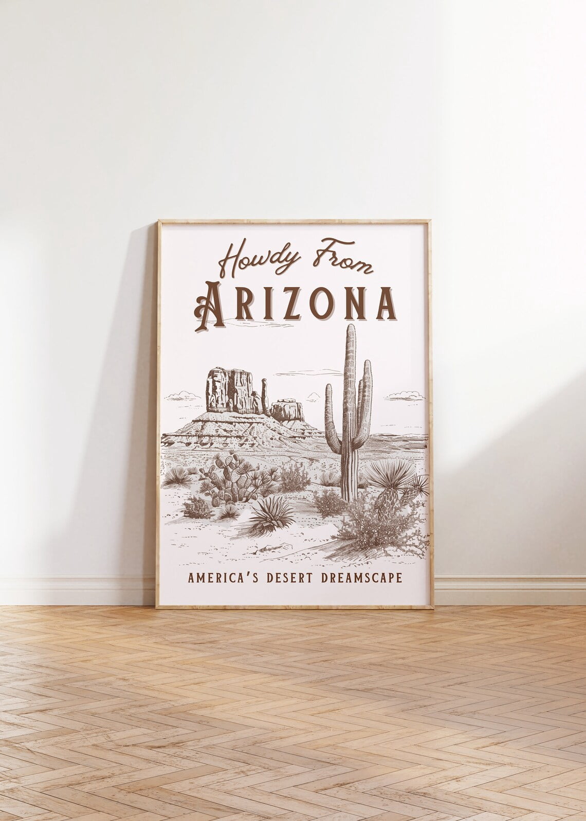Kna Prints - 1 Pc Poster Vintage Arizona Travel Wall Art Travel Wall ...