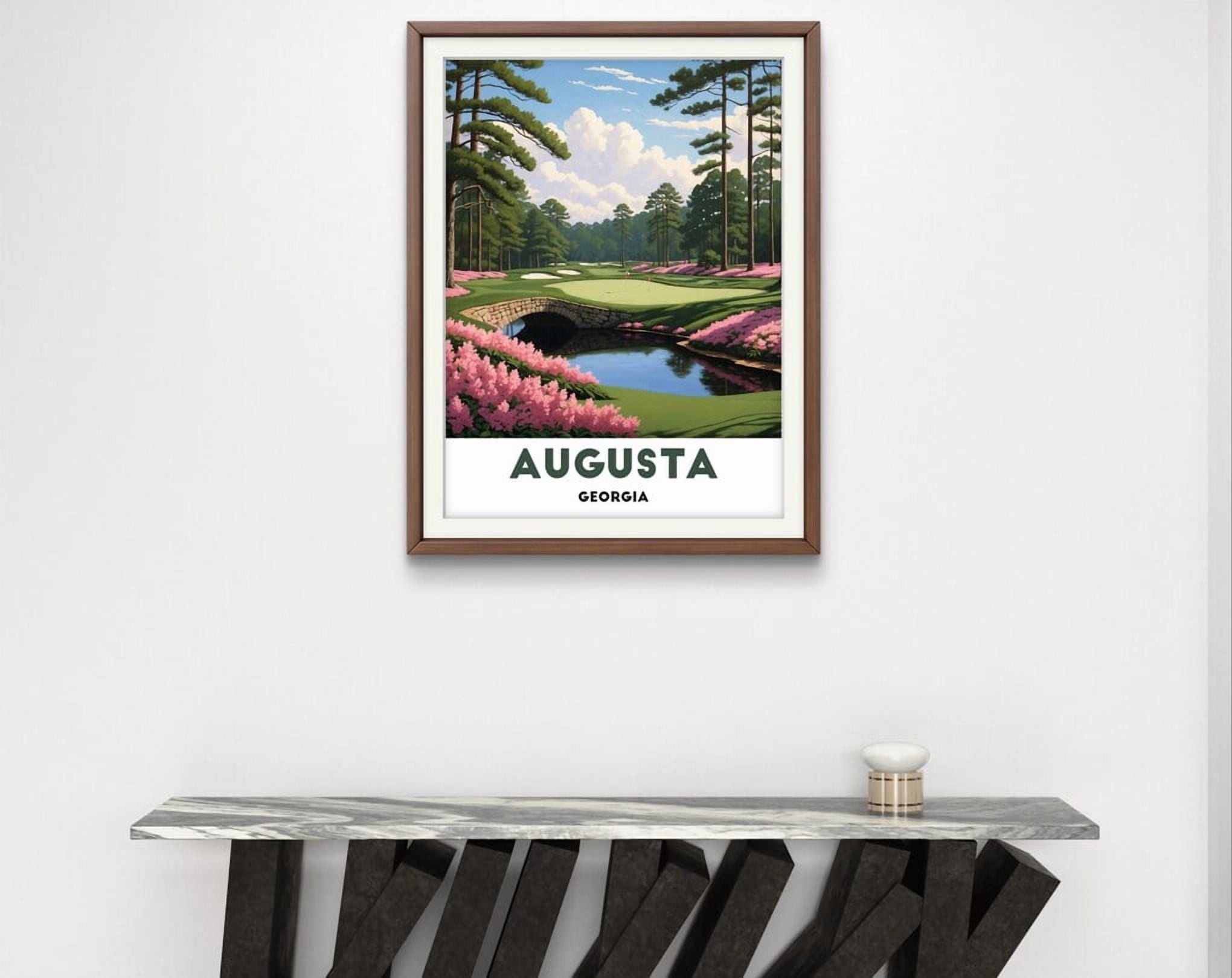 Kna Prints - 1 Pc Poster Vintage Augusta Golf Courseiconic Green ...