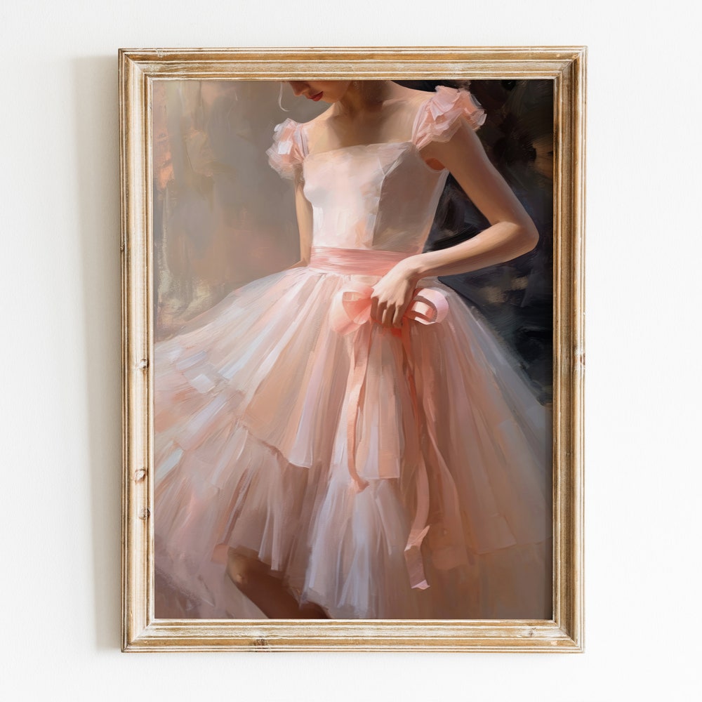 Kna Prints - 1 Pc Poster Vintage Ballerina Dress Printable Wall Art ...