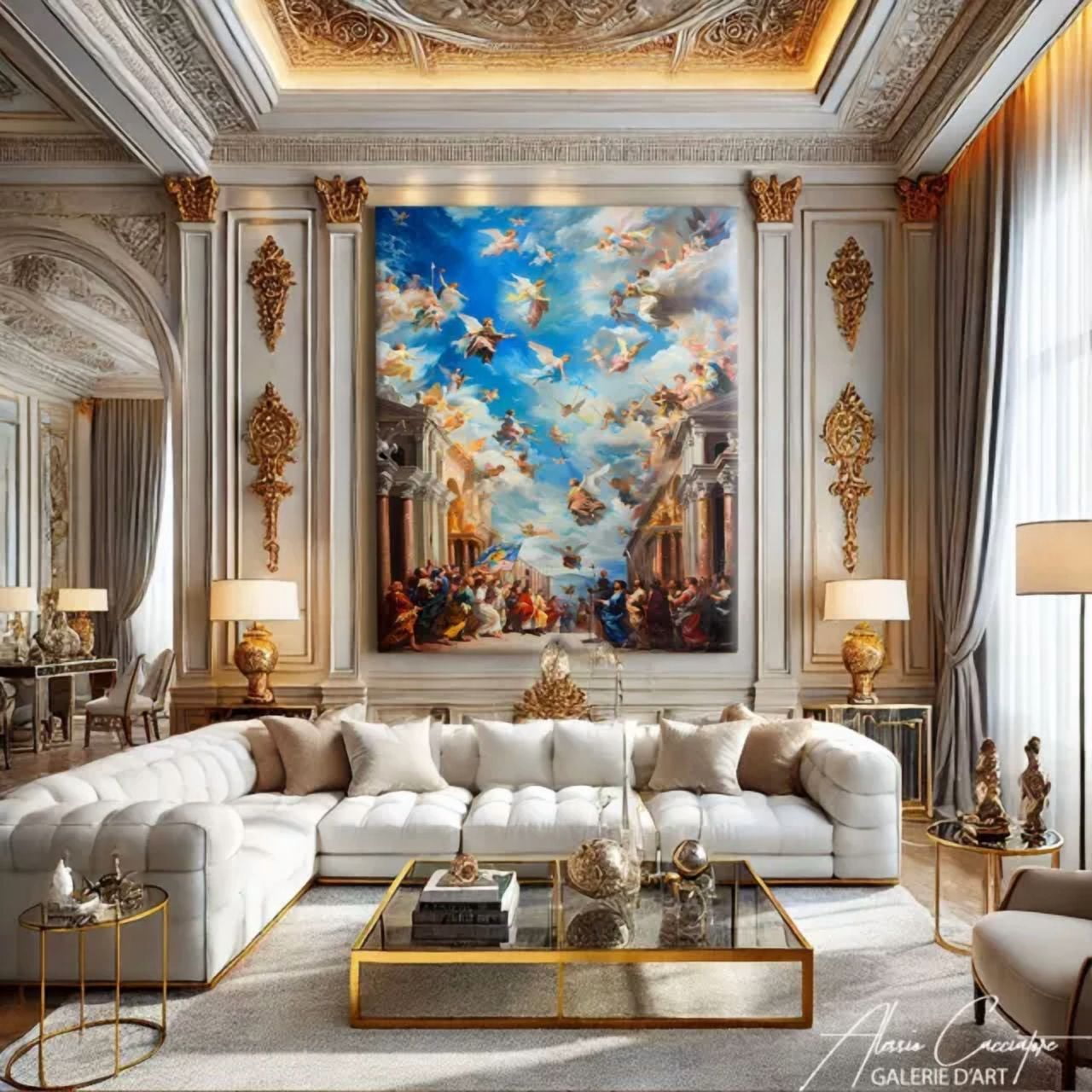 Kna Prints - 1 Pc Poster Vintage Baroque Art Print Angel Wall Art ...