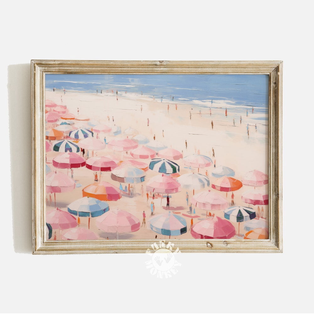 Kna Prints - 1 Pc Poster Vintage Beach Print, Abstract Coastal Art ...
