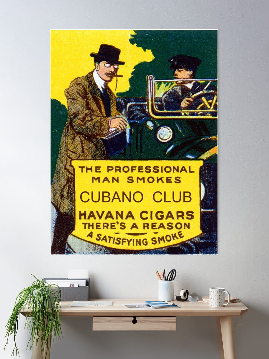 Kna Prints - 1 Pc Poster Vintage Cubano Club Cigars, UNFRAMED-12x18 ...