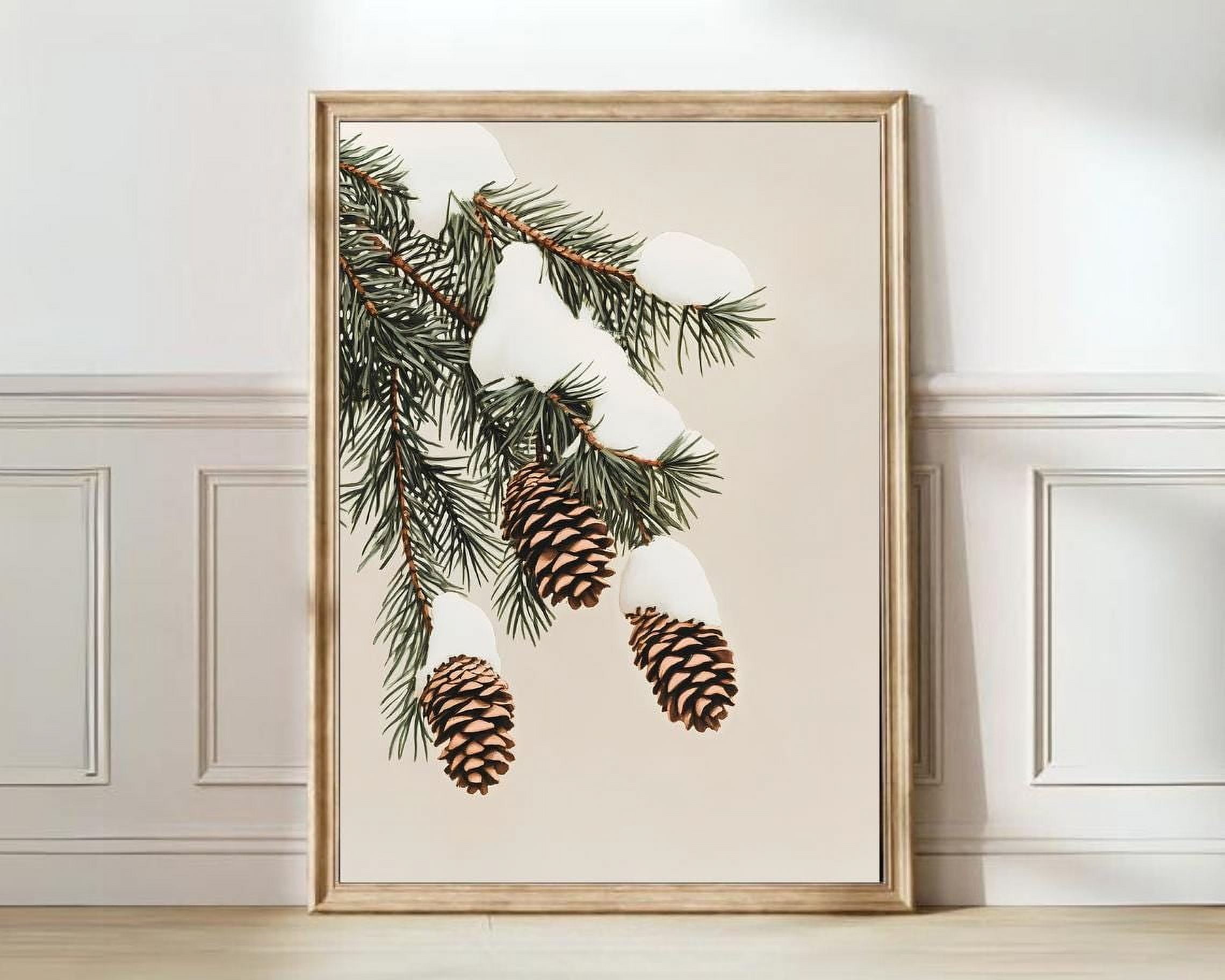 Kna Prints - 1 Pc Poster Vintage Decor Pine Cone Print Still Life ...