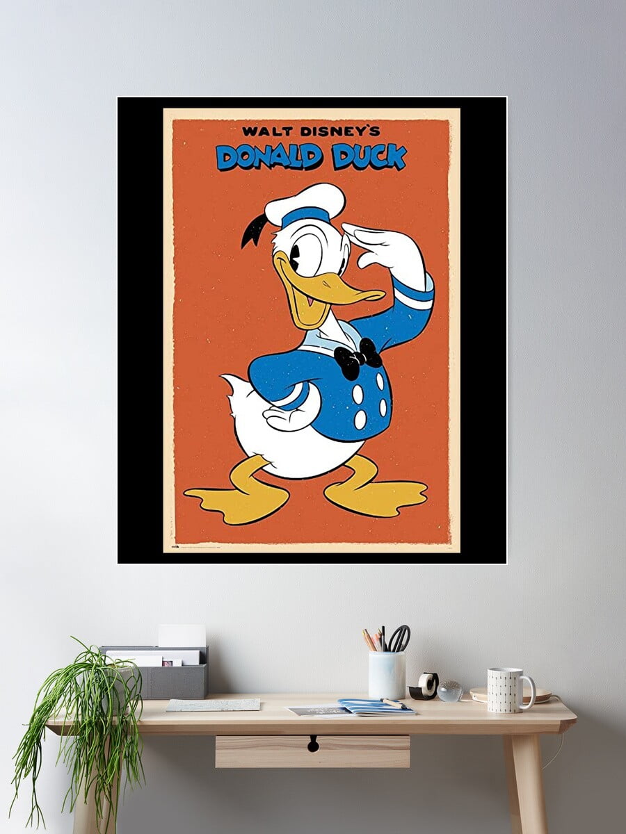 Kna Prints - 1 Pc Poster Vintage Donald Duck Retro Cartoon 90S ...