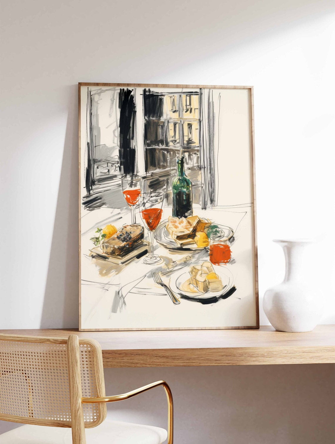 Kna Prints - 1 Pc Poster Vintage Food Table Print, Retro Food Art ...