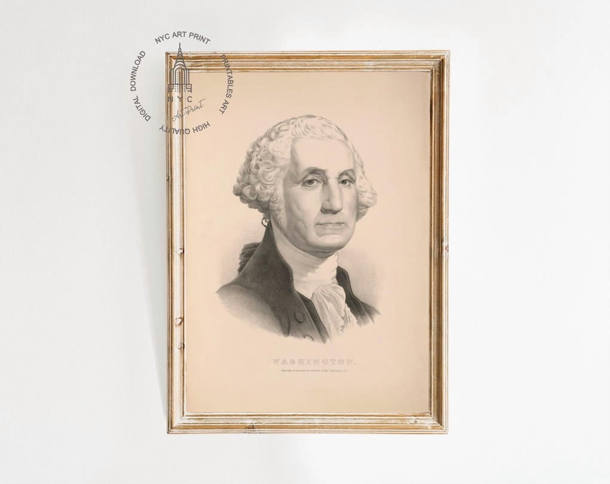 Kna Prints - 1 Pc Poster Vintage George Washington Print, Patriotic ...