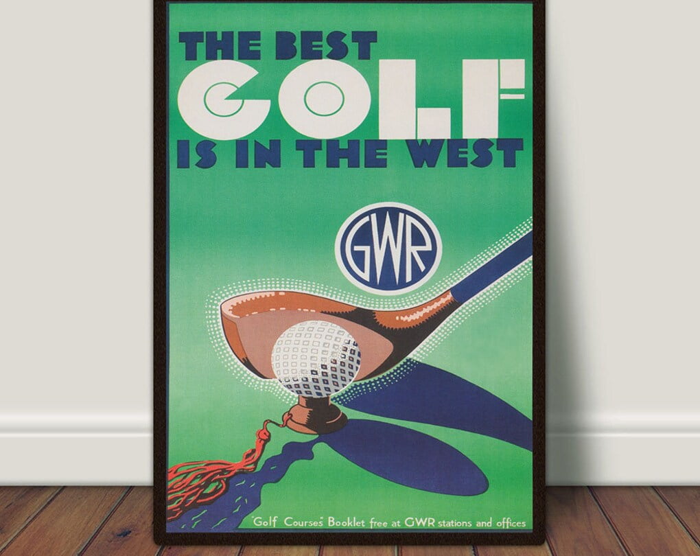 Kna Prints - 1 Pc Poster Vintage Golf Wall Art, Golf Print, Golf Club ...