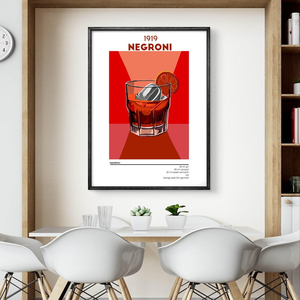 Kna Prints - 1 Pc Poster Vintage Negroni Poster – Classic Italian ...