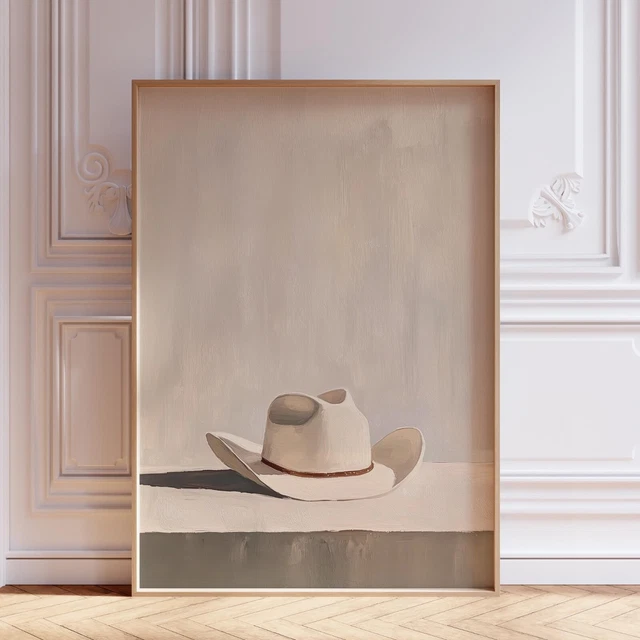 Kna Prints - 1 Pc Poster Vintage Southwestern Western Cowboy Hat Wall ...