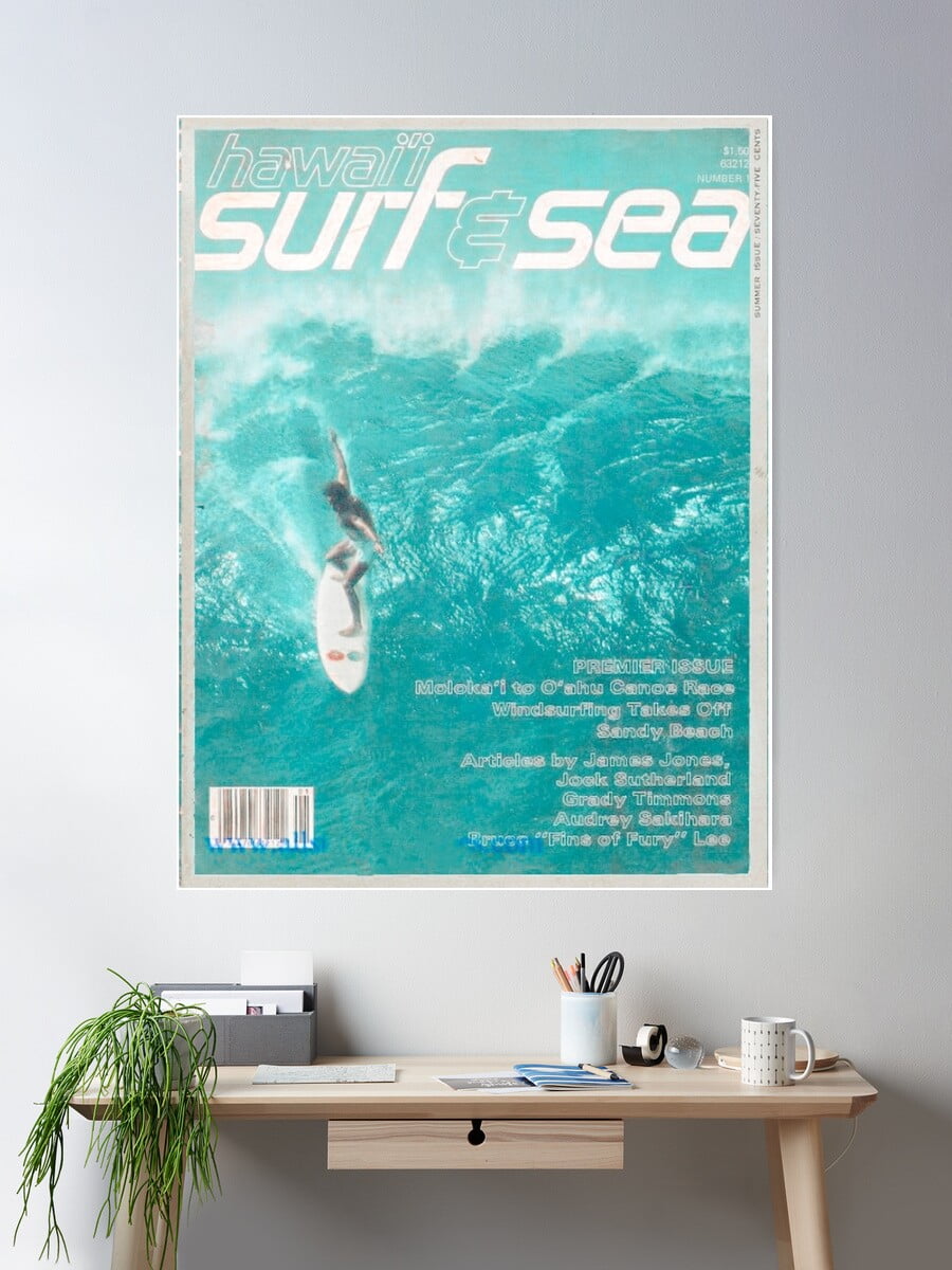 Kna Prints - 1 Pc Poster Vintage Surfer Magazine Cover, UNFRAMED-8x12 ...