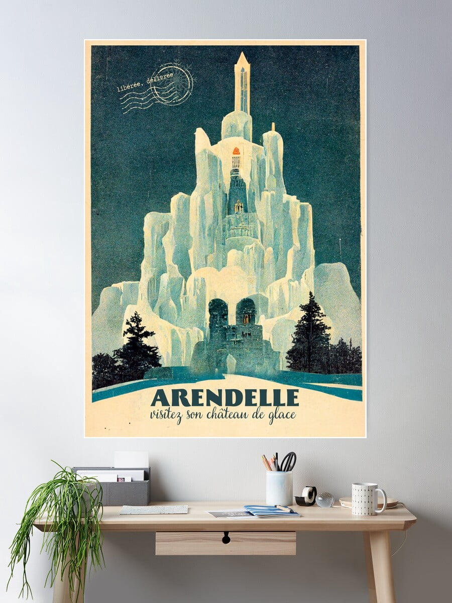 Kna Prints - 1 Pc Poster Vintage Travel Arendelle, UNFRAMED-16x24 ...