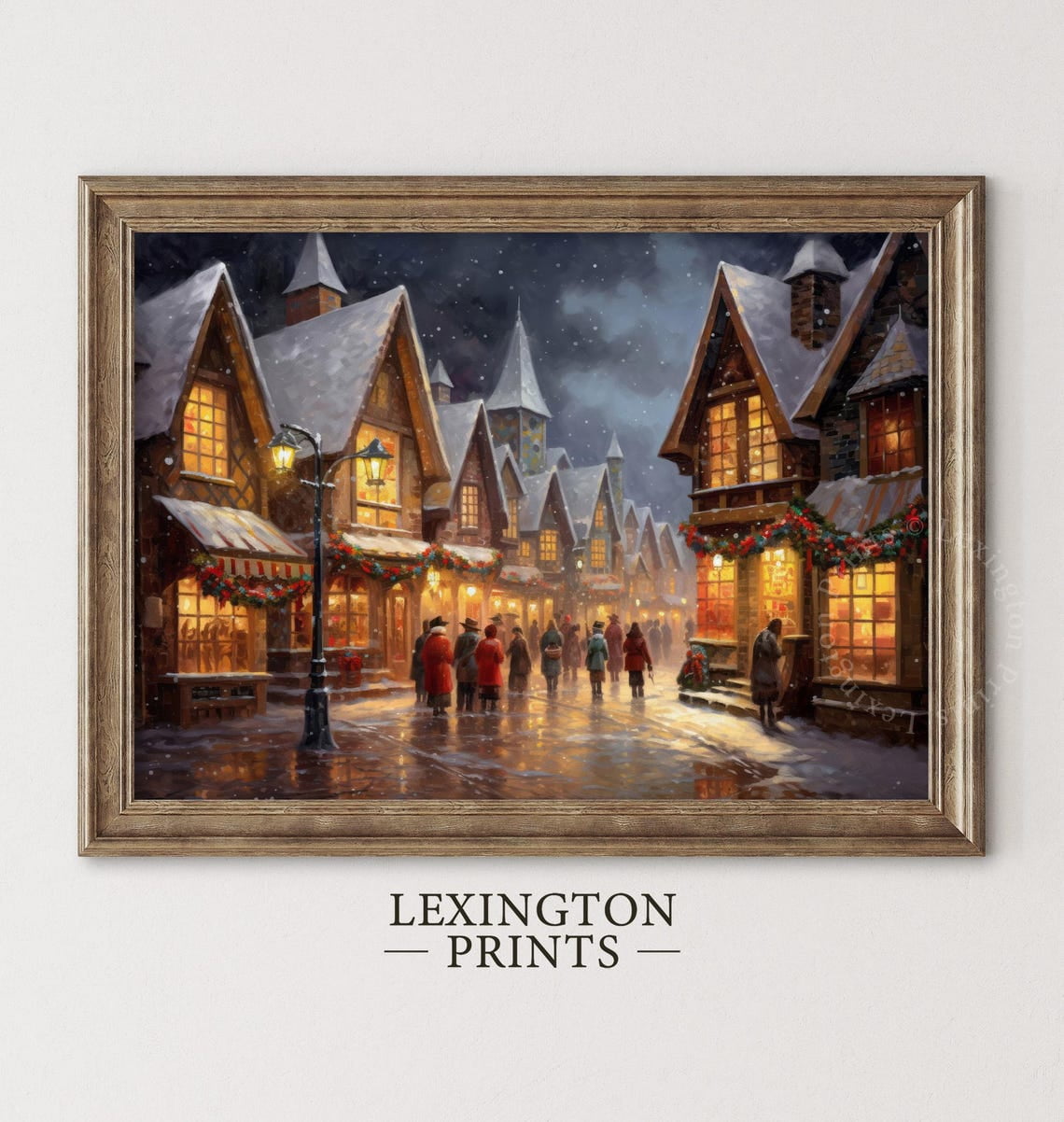 Kna Prints - 1 Pc Poster Vintage Wall Art Town City Art Landscape Painting Village Art Decor ...