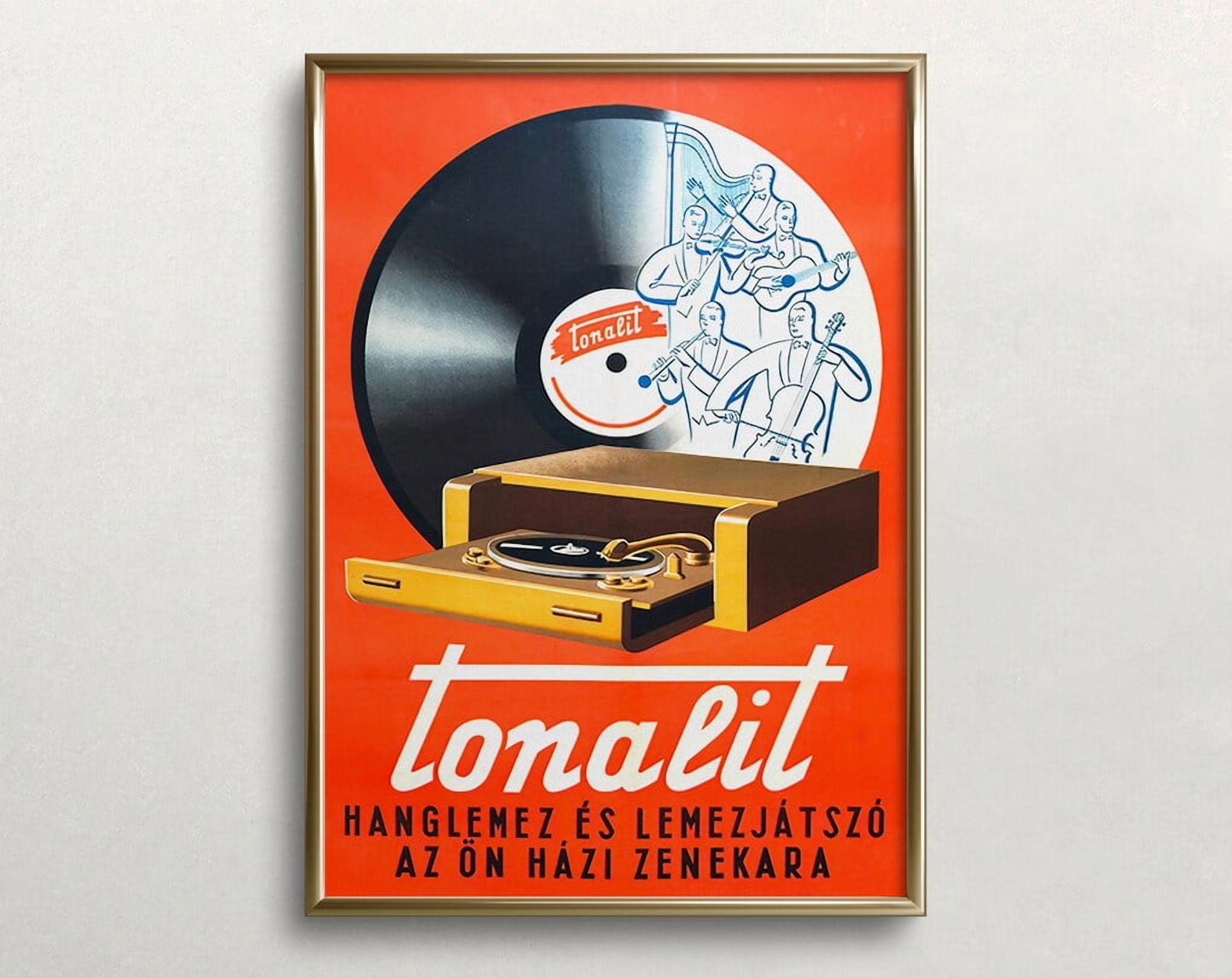 Kna Prints - 1 Pc Poster Vinyl Record Print, Record Player Art, Vintage ...