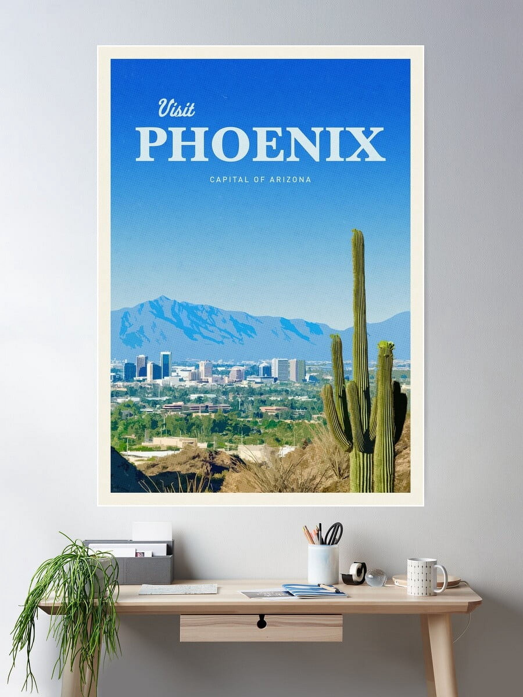 Kna Prints - 1 Pc Poster Visit Phoenix, UNFRAMED-8x12 - Walmart.com