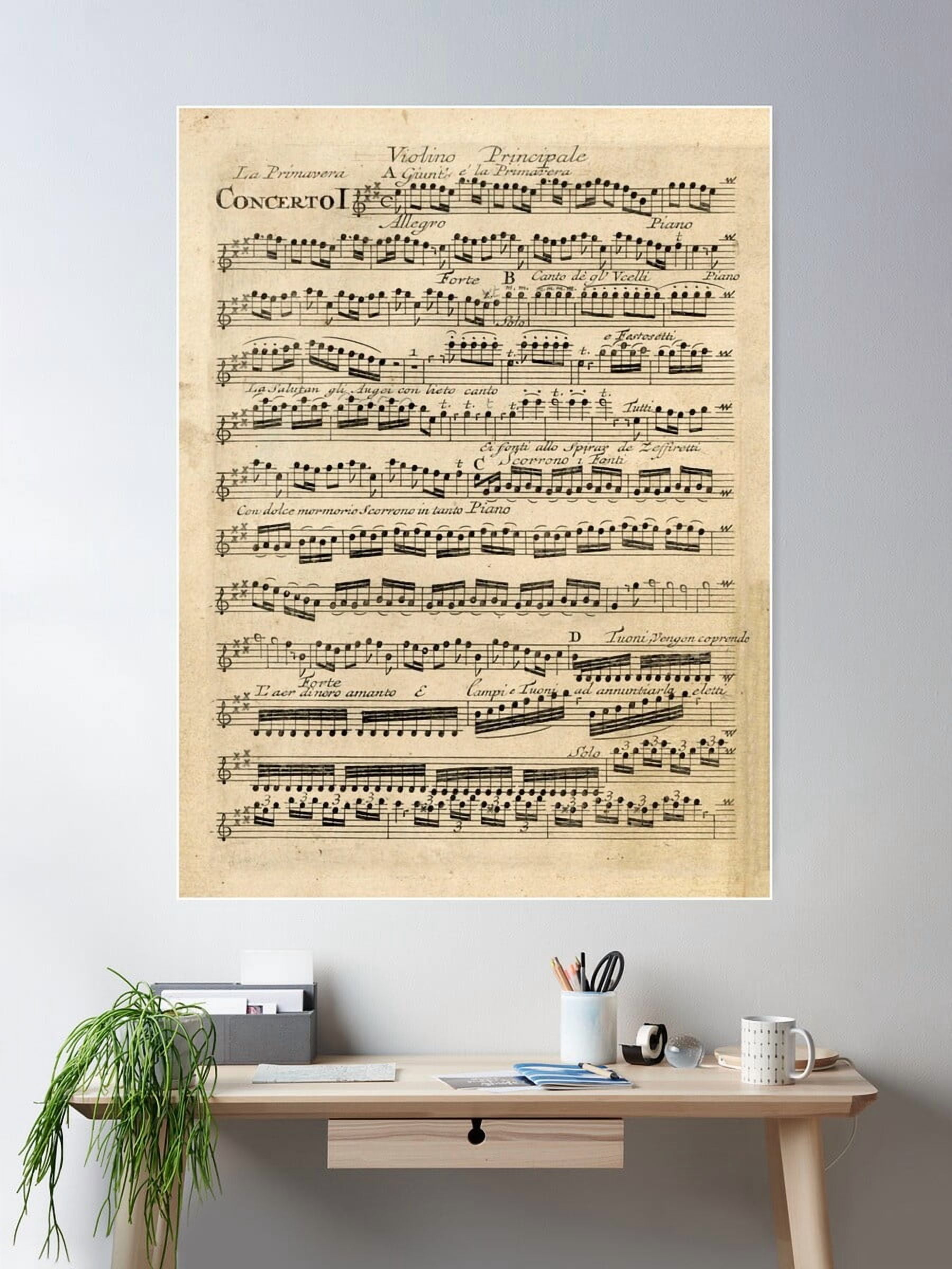 Kna Prints - 1 Pc Poster Vivaldi | Spring | The Four Seasons | Original ...