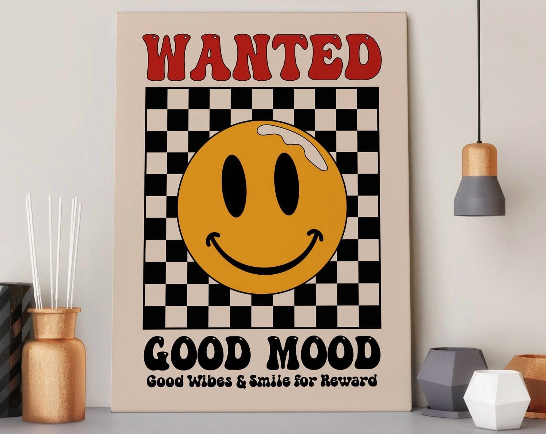 Kna Prints - 1 Pc Poster Wanted Good Mood , Motivation Home Office ...